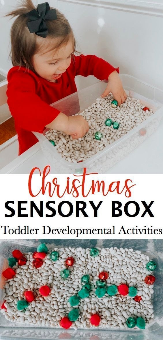 Christmas Sensory Bin for Toddlers - Just Simply Mom