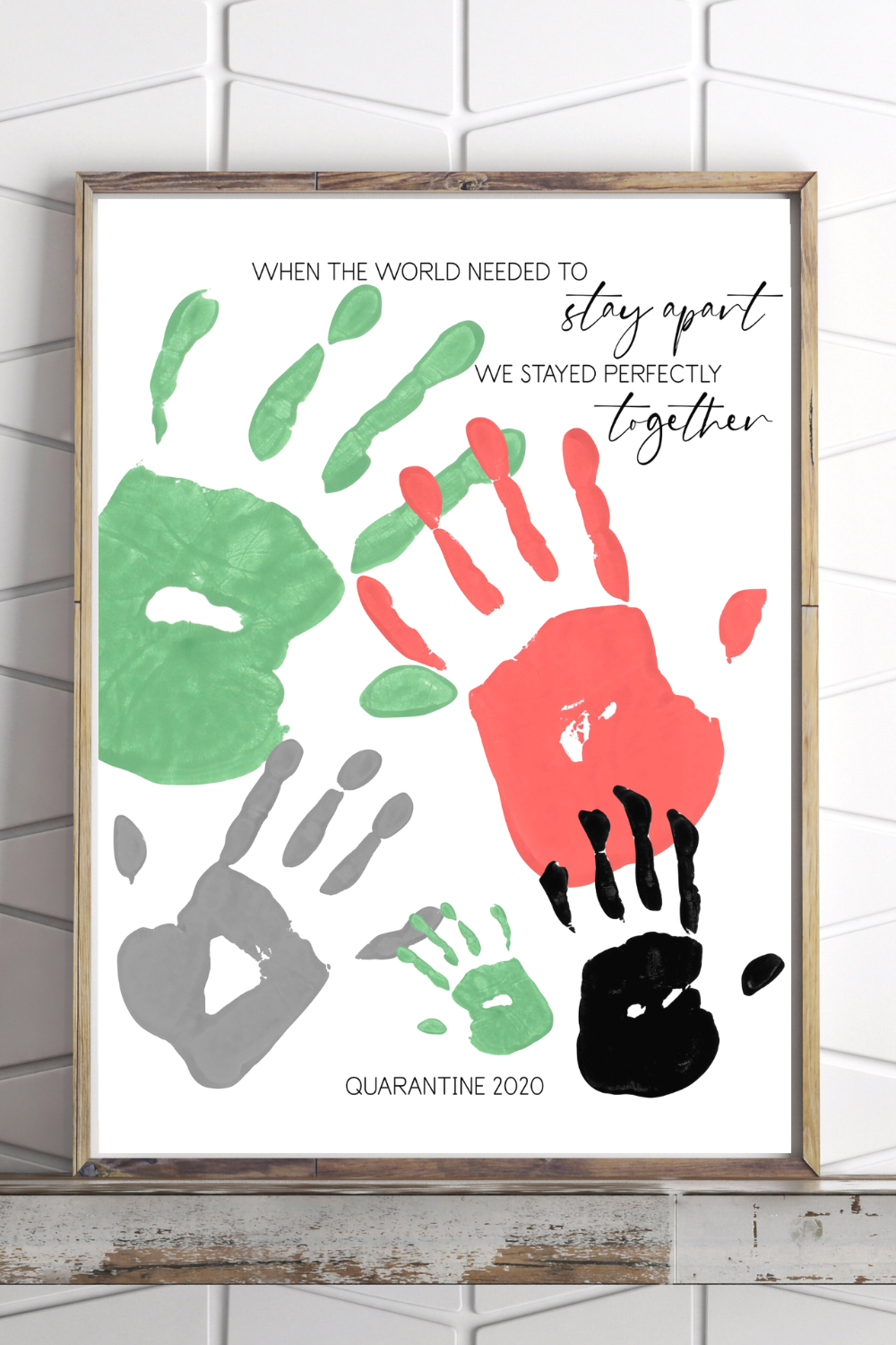 Family Quarantine Handprint Keepsake Project - Just Simply Mom