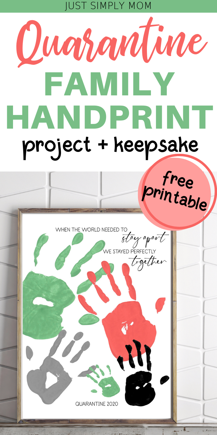 Family Quarantine Handprint Keepsake Project - Just Simply Mom