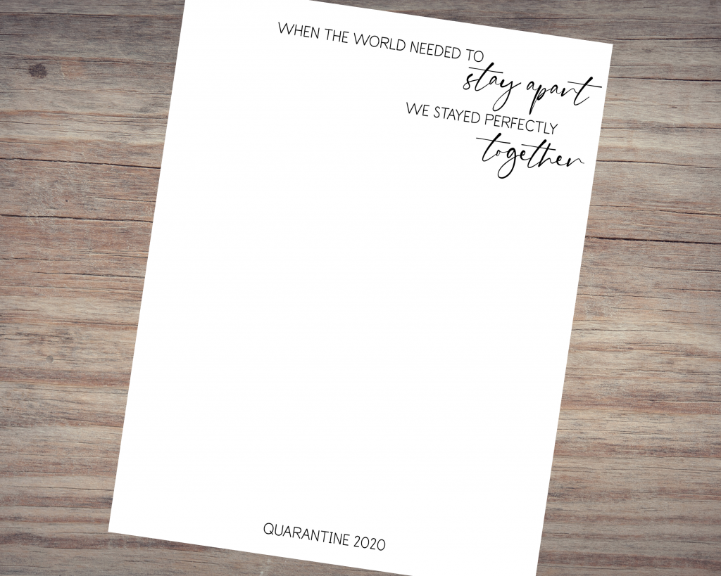 Family Quarantine Handprint Keepsake Project - Just Simply Mom