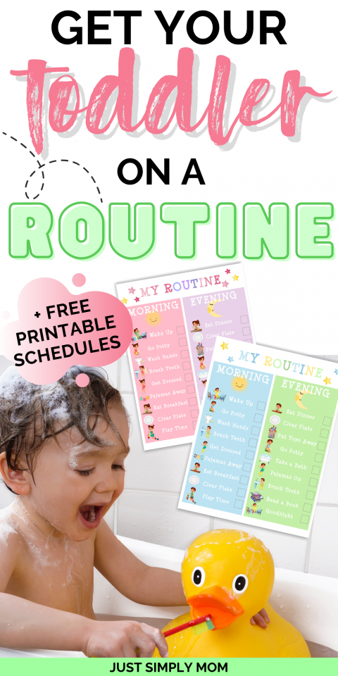 Why Your Toddler or Young Child Needs a Daily Routine - Just Simply Mom