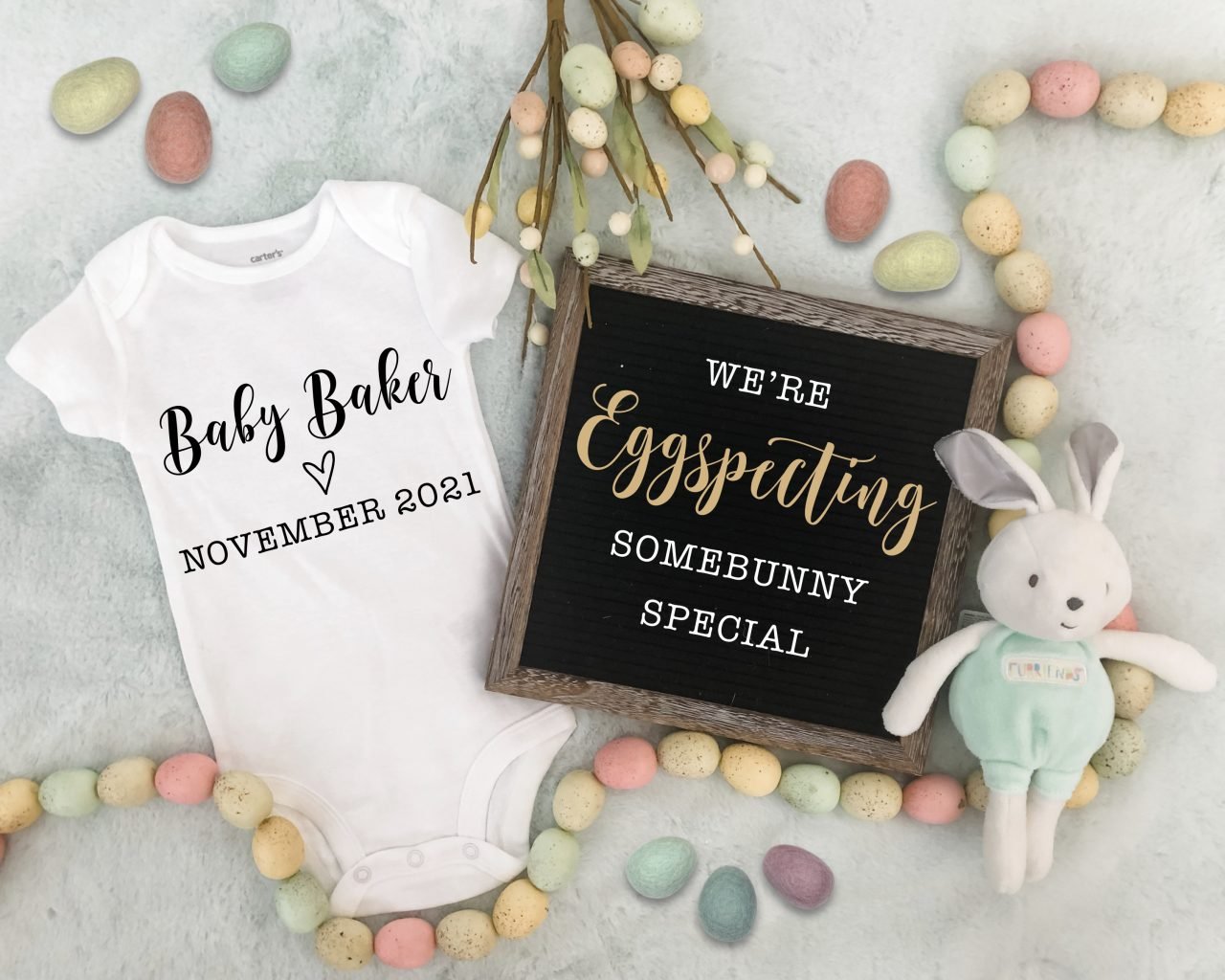 33 Spring and Easter Pregnancy Announcements to Share Your News - Just ...