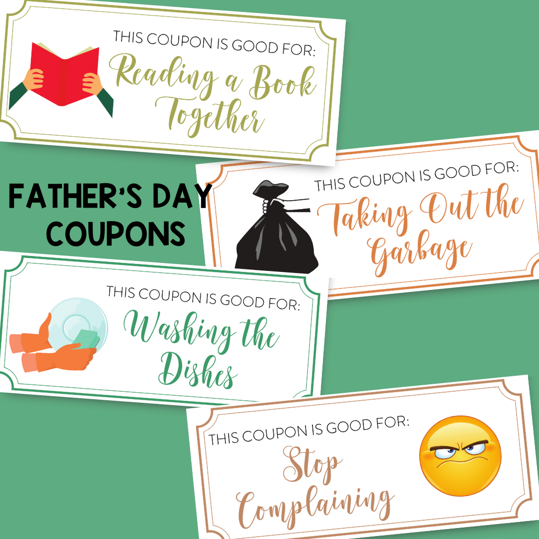 Father's Day Coupon Book Free Printable - Just Simply Mom