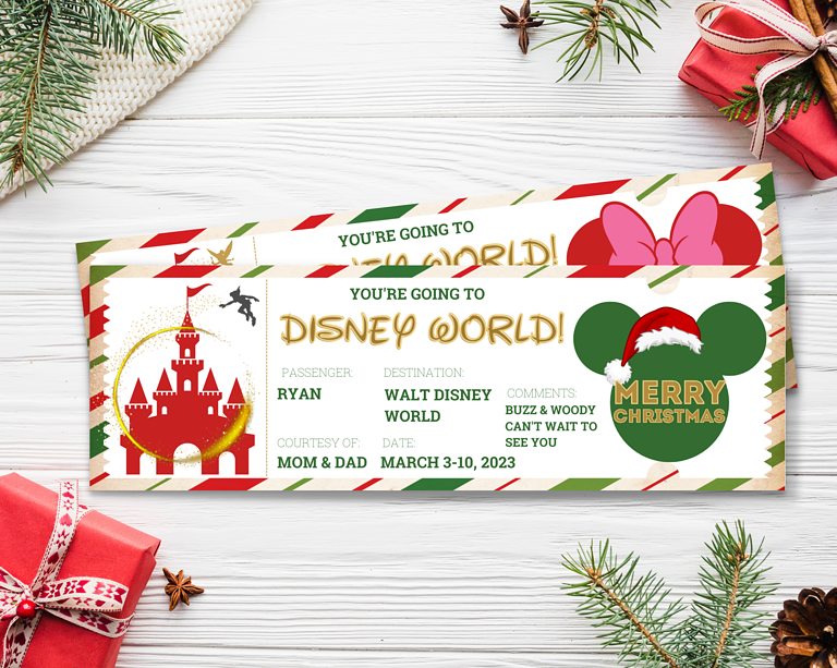 Free Printable Surprise Disney Tickets For Your Family Trip - Just ...