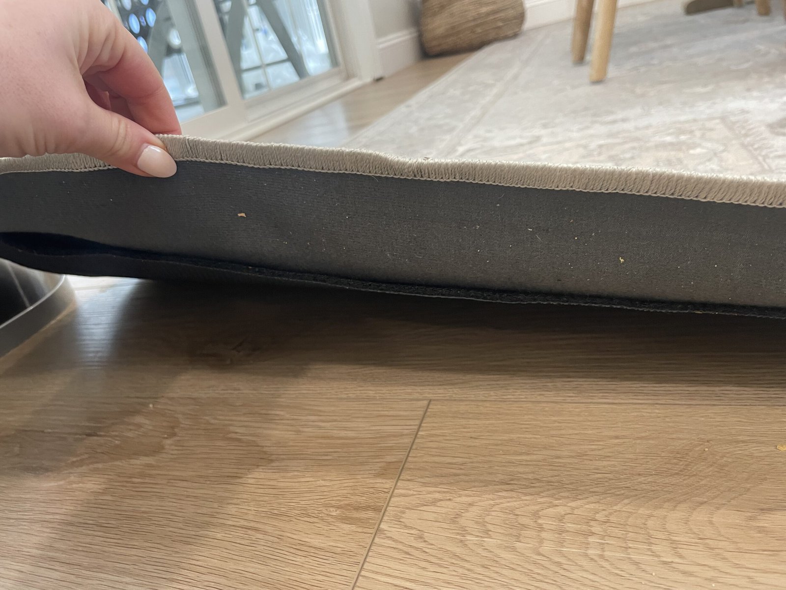 Ruggable Maral Heriz Creme Rug Review for Under My Kitchen Table - Just ...