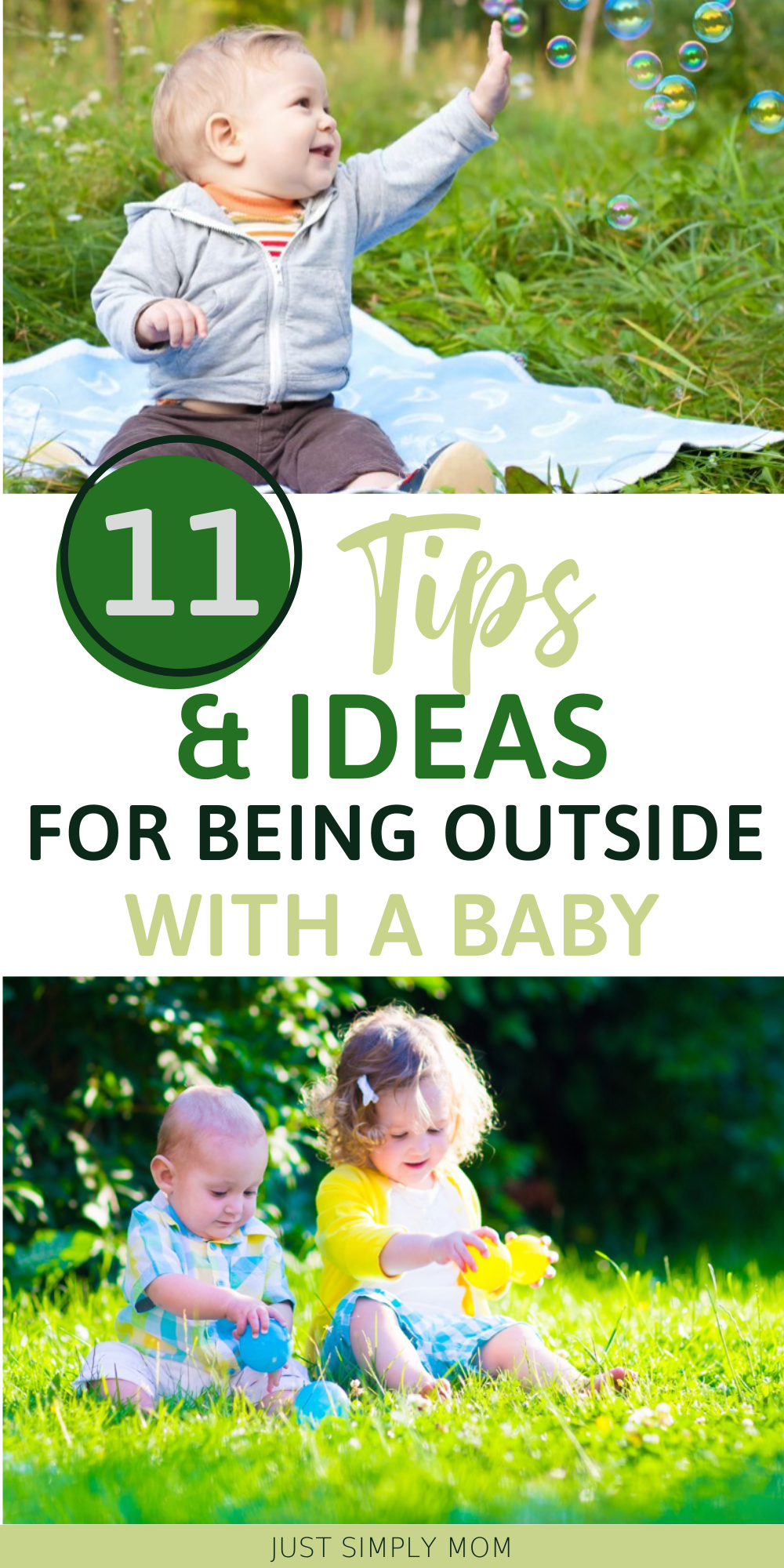 11 Tips and Ideas for Being Outside with a Baby - Just Simply Mom