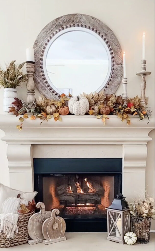 15 Creative and Realistic Fall Mantel Ideas - Just Simply Mom