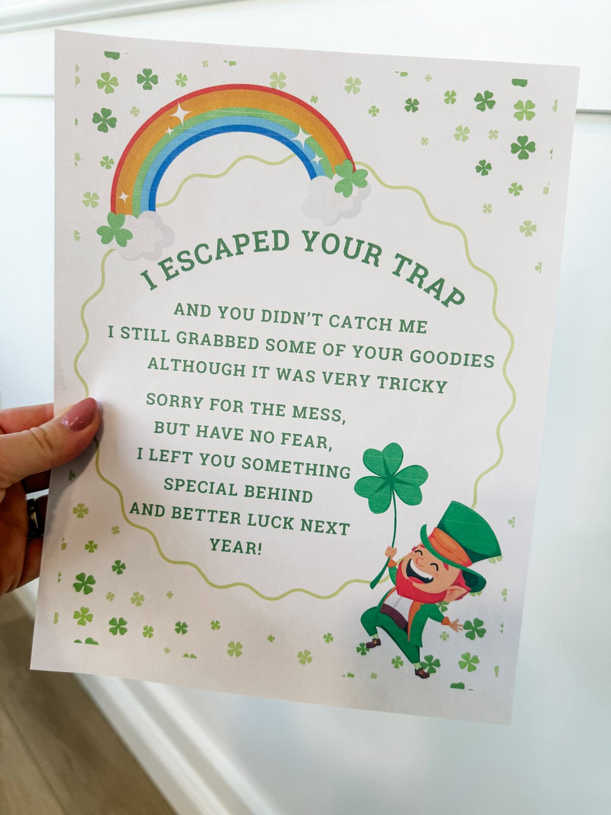 A Magical Surprise: Free Printable Leprechaun Letter for St. Patrick’s ...